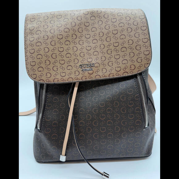 Guess | Bags | Guess Monogram Backpack | Poshmark